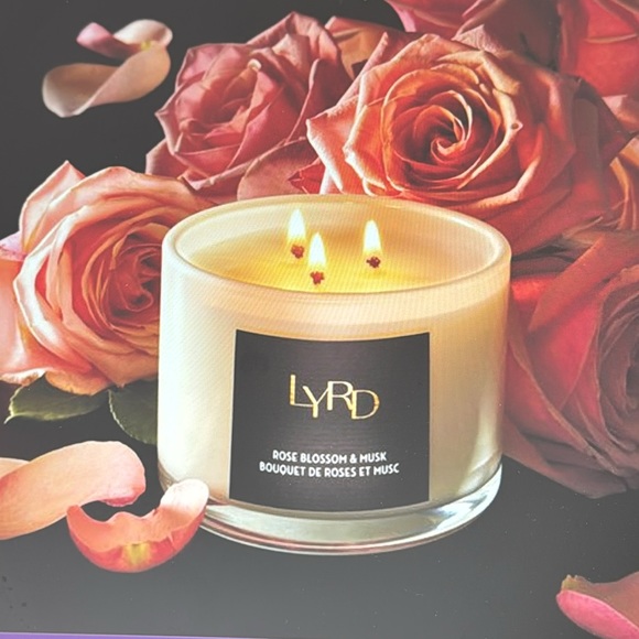 Avon | Accents | Avon Lyrd Rose Blossom And Musk Candle | Poshmark